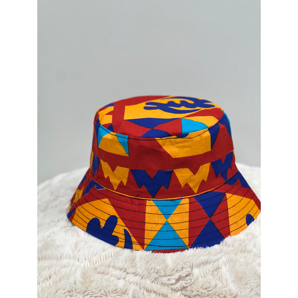 African Print bucket hat (Adinkra 3) – Awura's Wardrobe